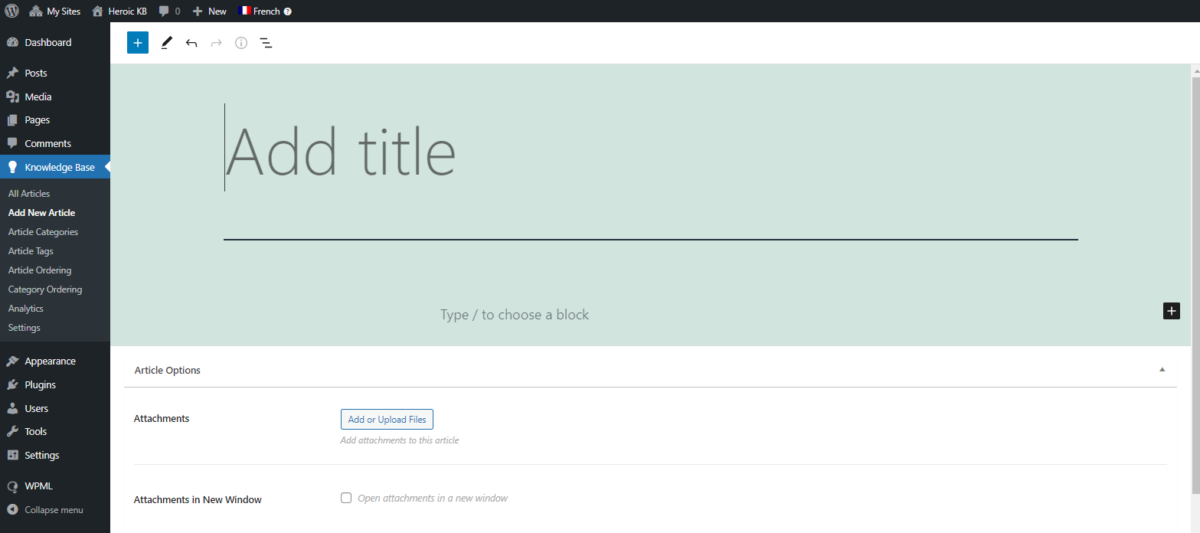 How To Create a Multilingual Knowledge Base With WordPress