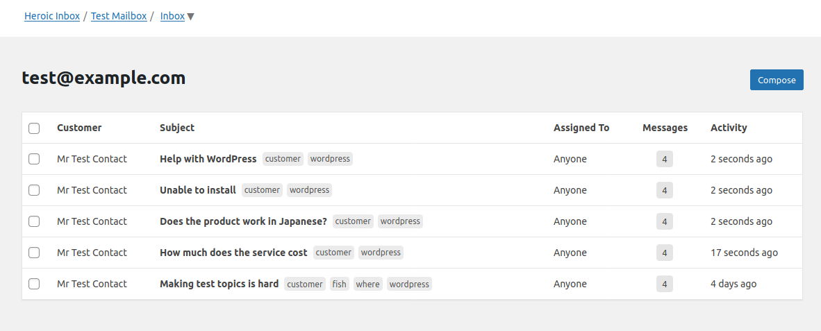 Heroic Inbox Plugin Documentation - HeroThemes