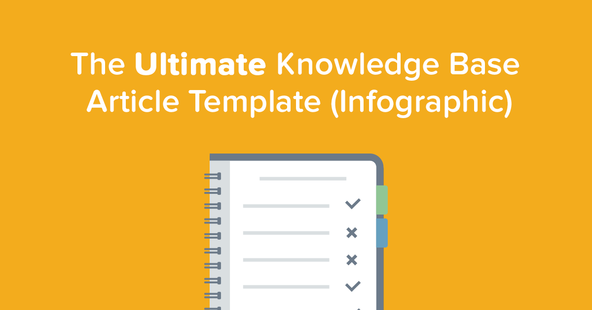 The Ultimate Knowledge Base Article Template Infographic 