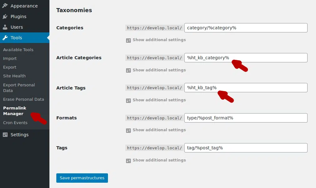 Permalinks set-up - HeroThemes